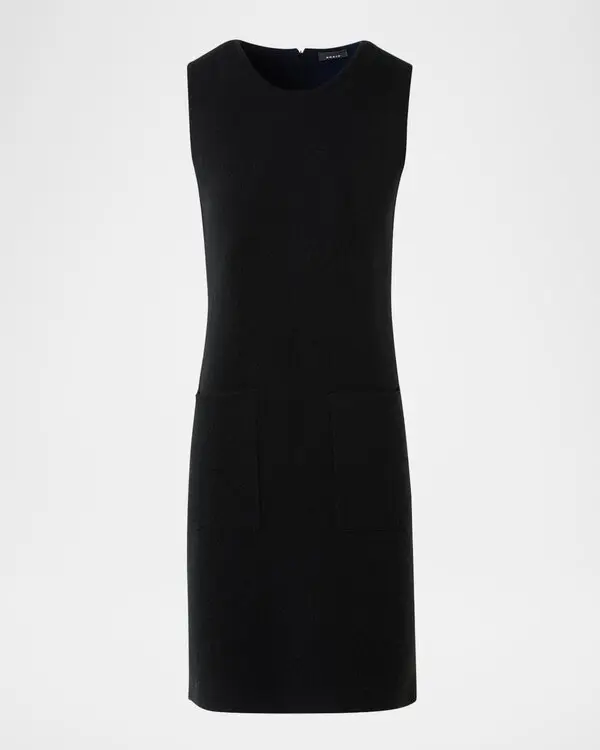 Akris Cashmere Double-face Knit Sleeveless Dress