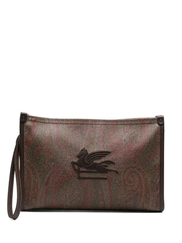Etro Large Pouch - Brown