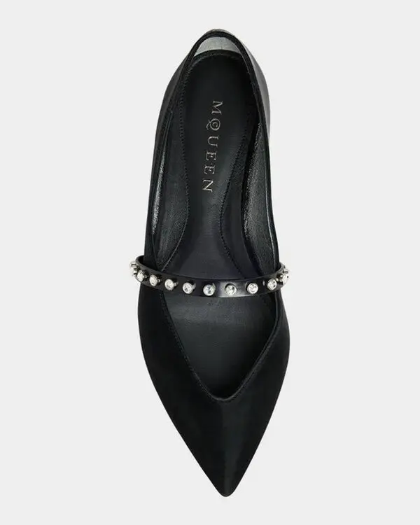 Alexander McQueen Embellished Ballet Flats