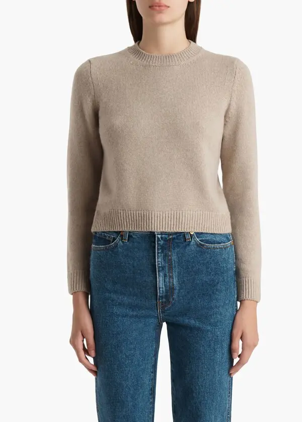 Khaite Leta Cashmere Pullover - Putty