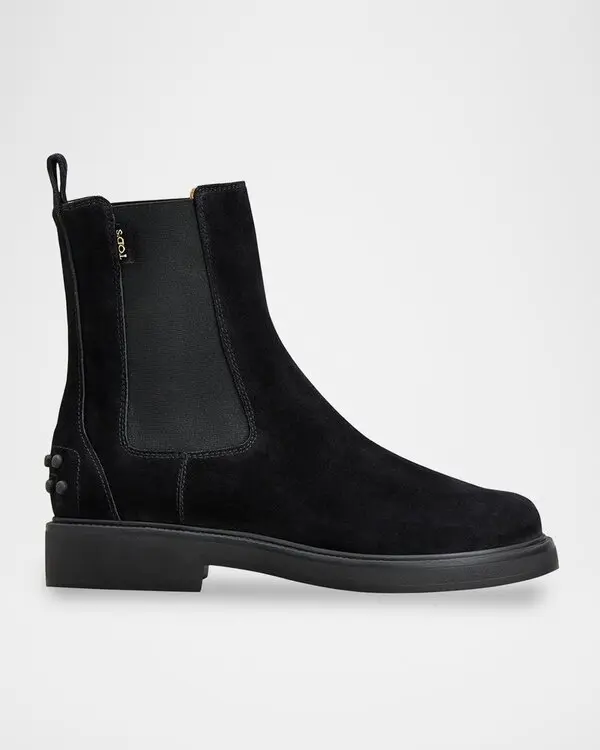 TOD & APOS;S Suede Ankle Boots - Black