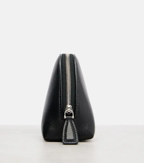THE ROW Devon Mini Leather Clutch - Black