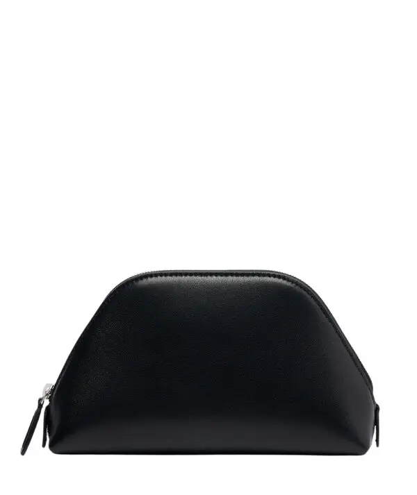 THE ROW Devon Mini Leather Clutch - Black