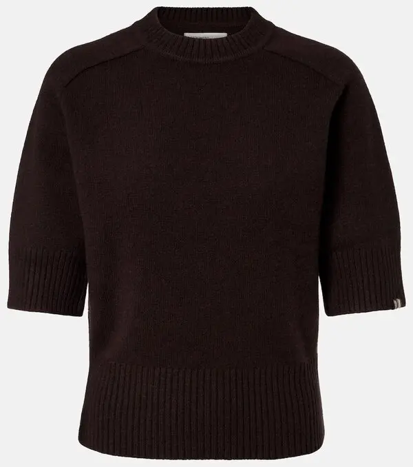 Extreme Cashmere Lauren Knitted Cashmere-blend Top - Brown
