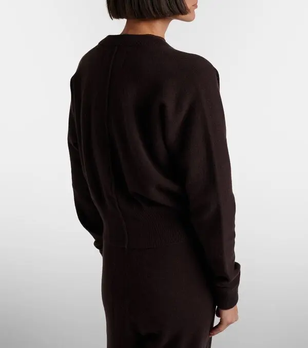 Extreme Cashmere Blouson Cashmere-blend Cardigan - Brown