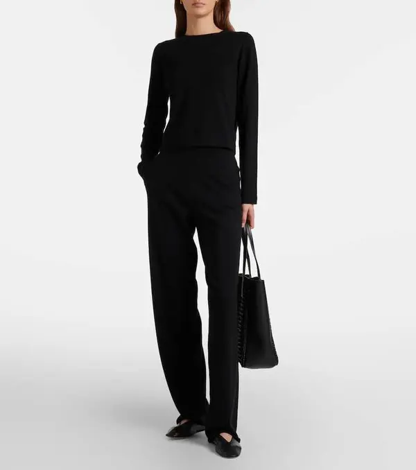 Extreme Cashmere Lisa Cotton And Cashmere Top - Black