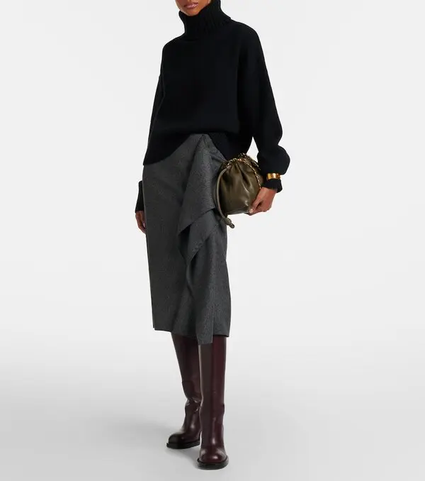 Extreme Cashmere N°434 Cashmere Turtleneck Sweater - Black