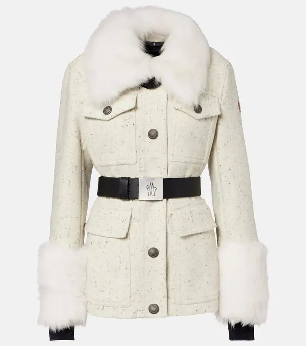 Moncler Devez Virgin Wool Down Jacket - White
