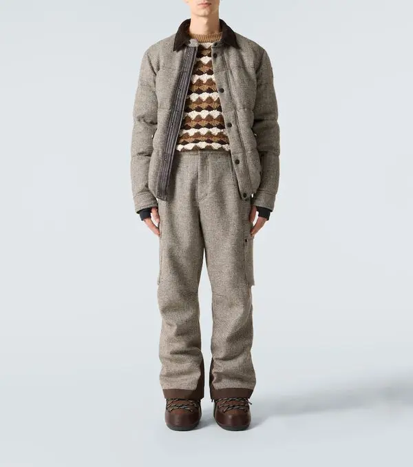 Moncler Wool And Alpaca-blend Jacquard Sweater