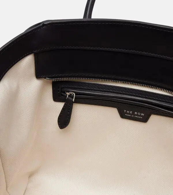 THE ROW Marlo 12 Leather Tote Bag - Black