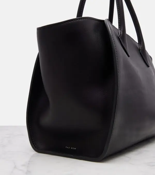 THE ROW Marlo 12 Leather Tote Bag - Black