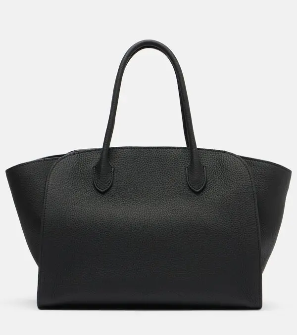 THE ROW Marlo 12 Leather Tote Bag - Black