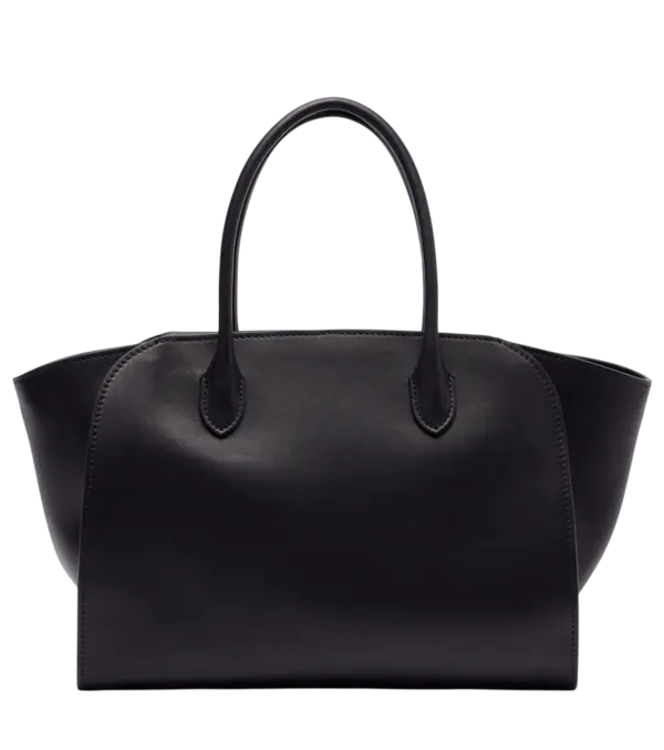THE ROW Marlo 12 Leather Tote Bag - Black