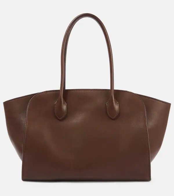 THE ROW Marlo 12 Leather Tote Bag - Brown