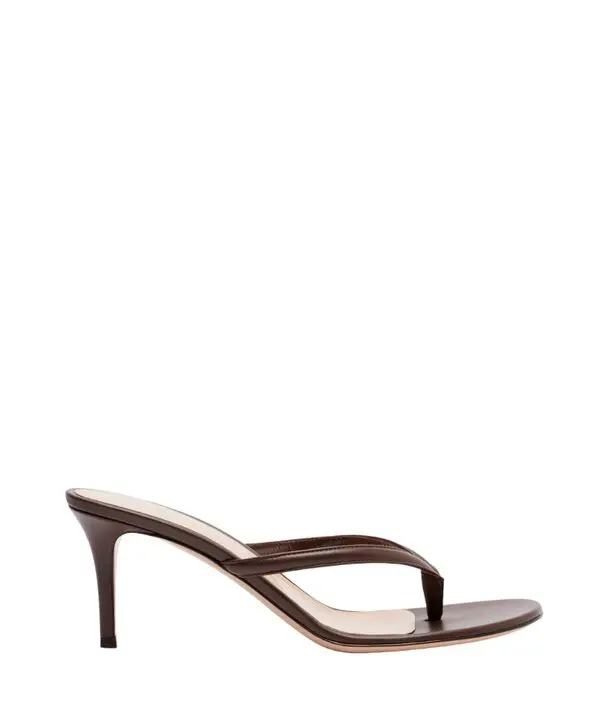 GIANVITO ROSSI Calypso 70 Leather Sandals - Brown