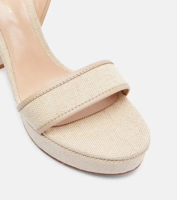 GIANVITO ROSSI Platform Sandals - Beige
