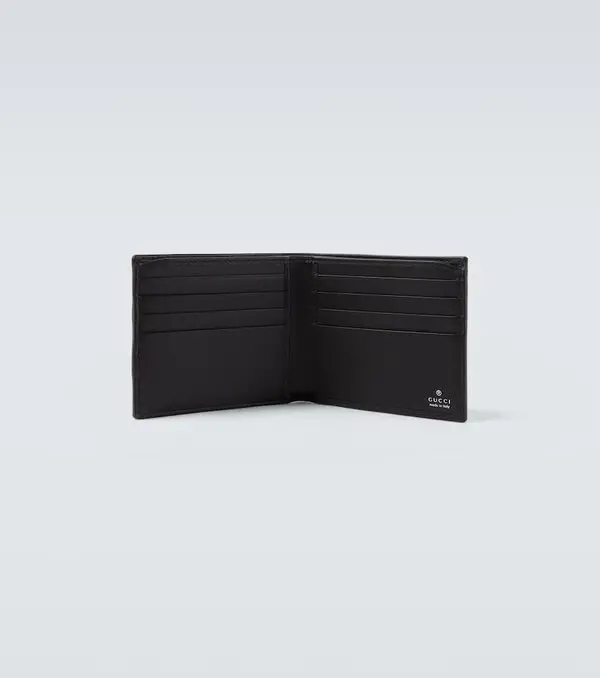 Gucci Gg Leather-trimmed Bifold Wallet