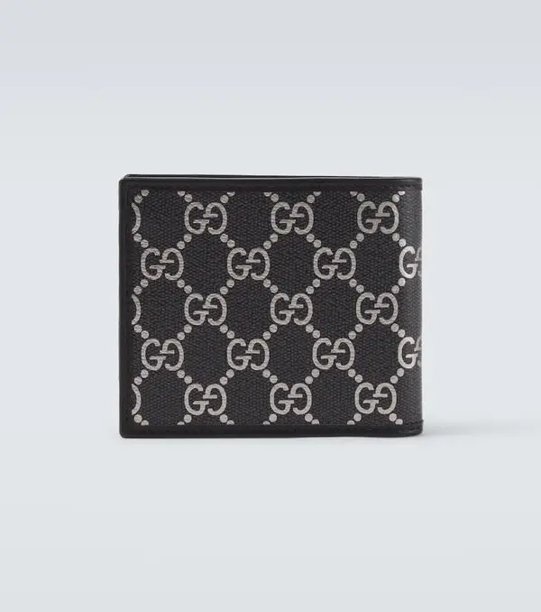 Gucci Gg Leather-trimmed Bifold Wallet