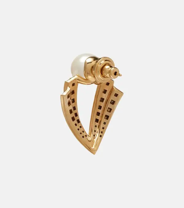 Valentino Garavani Je Les V Embellished Earrings - Gold