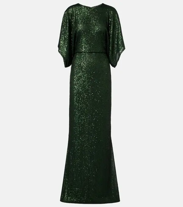 Norma Kamali Obie Sequined Gown