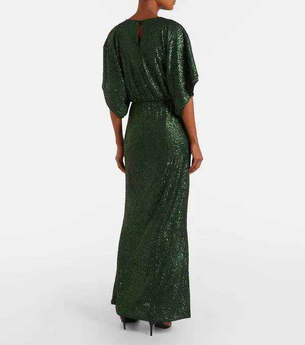 Norma Kamali Obie Sequined Gown