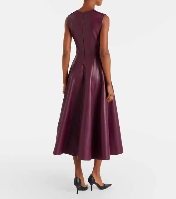 Norma Kamali Grace Pleated Midi Dress