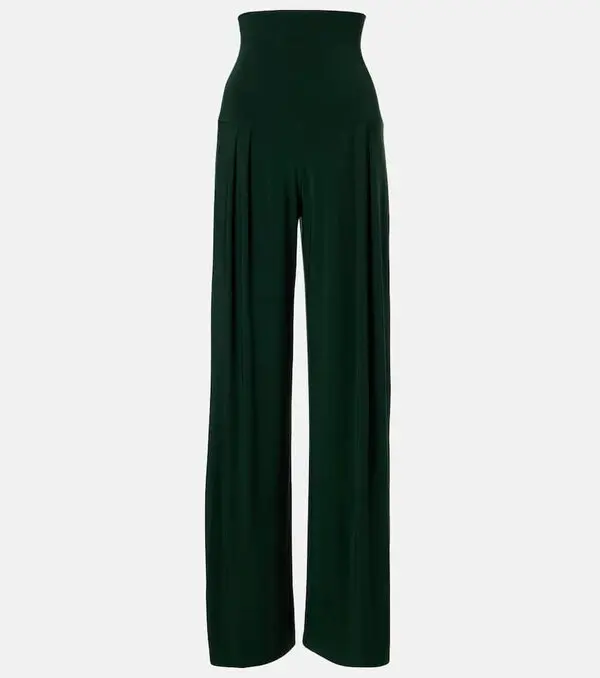 Norma Kamali Pleated Wide-leg Pants