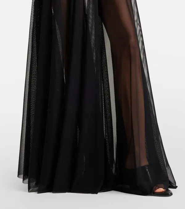 Norma Kamali Semi-sheer Maxi Skirt