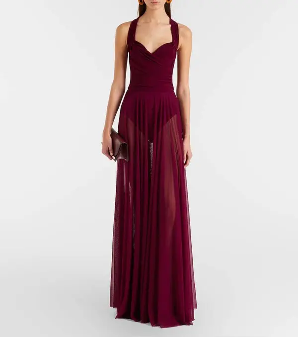 Norma Kamali Cayla Tulle Gown