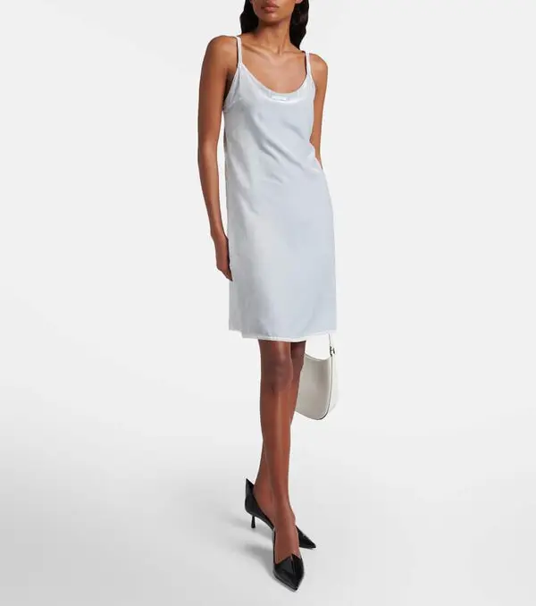 grey velvet slip dress Bias Cut Slip Dress in Steel Grey  Veneka