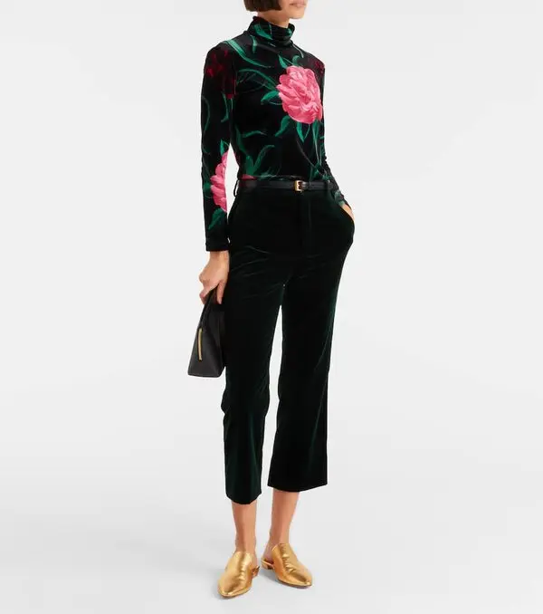 La DoubleJ Floral Turtleneck Top - Multicoloured