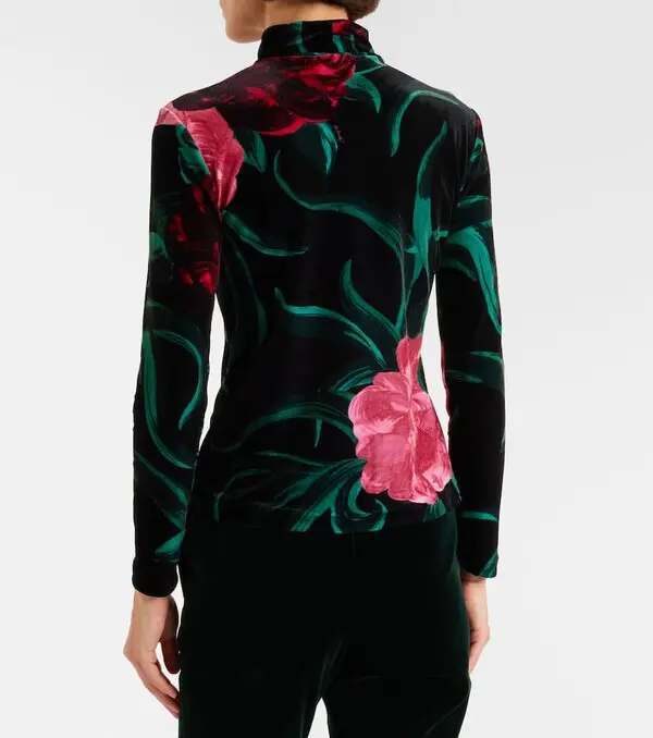 La DoubleJ Floral Turtleneck Top - Multicoloured
