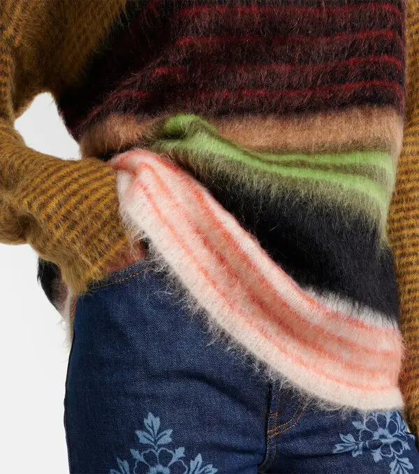 La DoubleJ Berra Mohair-blend Sweater - Multicoloured