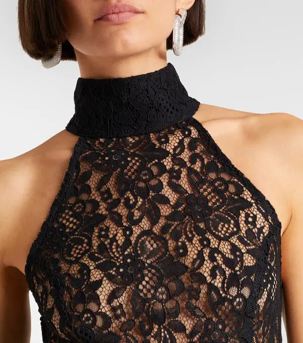 Rebecca Vallance Dixie Draped Halterneck Gown