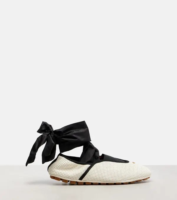 Valentino Garavani Rythmika Perforated Ballet Flats