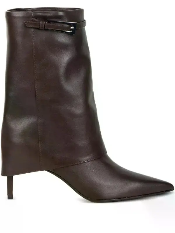 CHANTAL 70mm 1962 Leather Buckle Boots