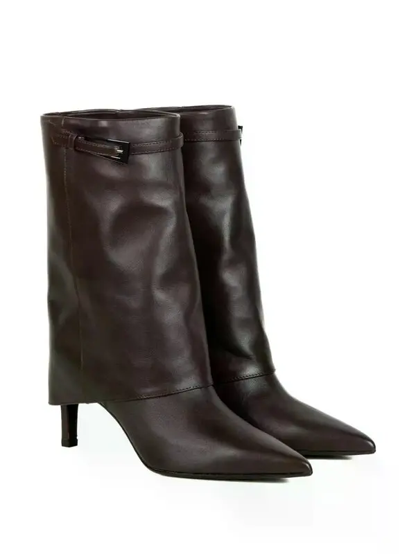 CHANTAL 70mm 1962 Leather Buckle Boots