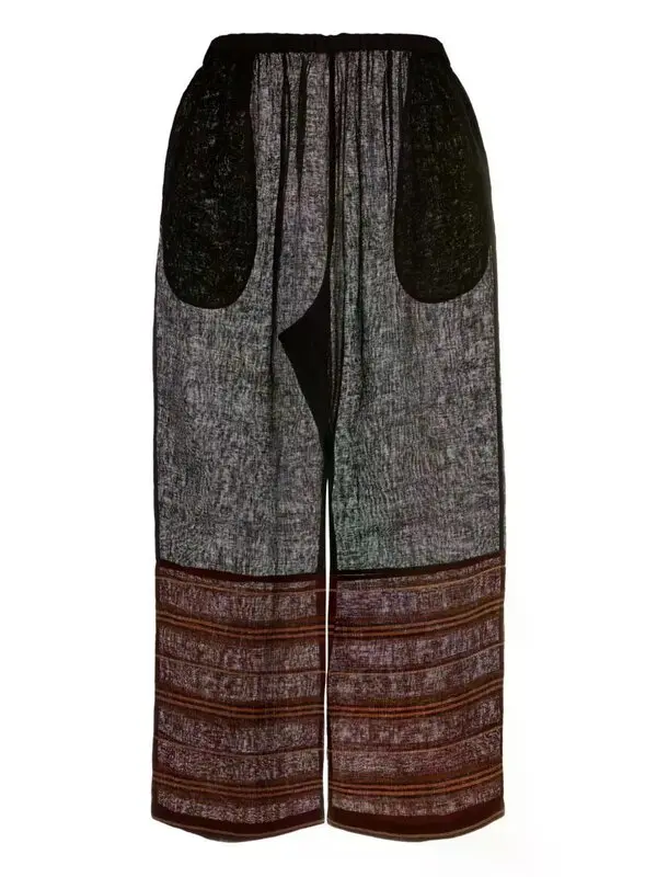 Tory Burch Linen Wide Leg Trousers