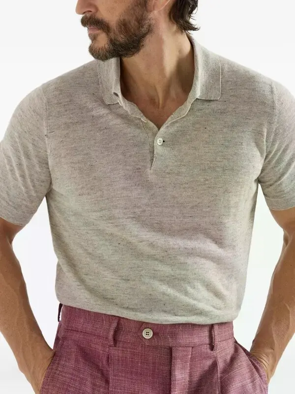 Brunello Cucinelli Short-sleeves Polo Shirt - Neutrals