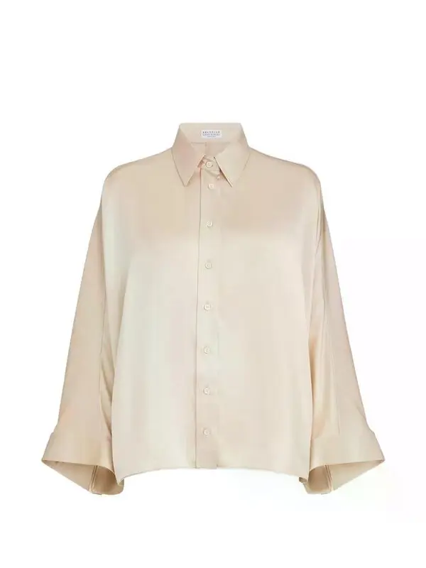Brunello Cucinelli Long-sleeved Shirt - Neutrals