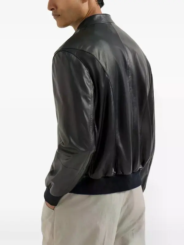 Brunello Cucinelli Zip-fastening Leather Jacket