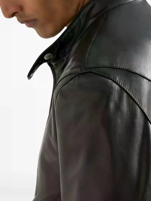 Brunello Cucinelli Zip-fastening Leather Jacket