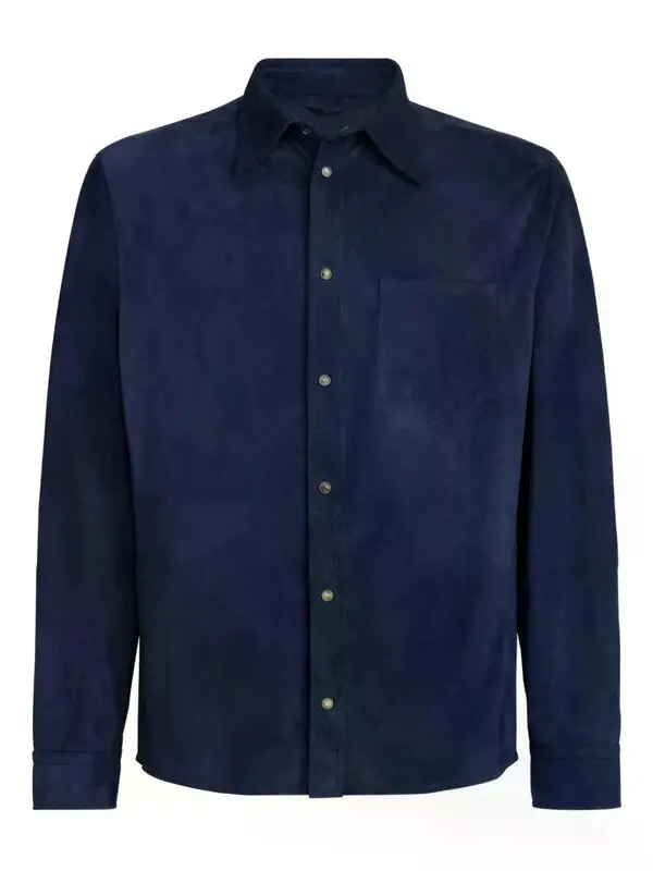 Brunello Cucinelli Chest-pocket Button-fastening Shirt - Blue