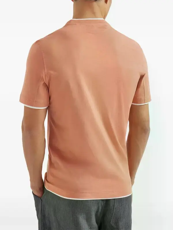 Brunello Cucinelli Crew-neck T-shirt - Orange