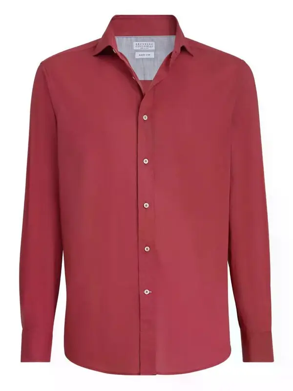 Brunello Cucinelli Cotton Shirt - Red