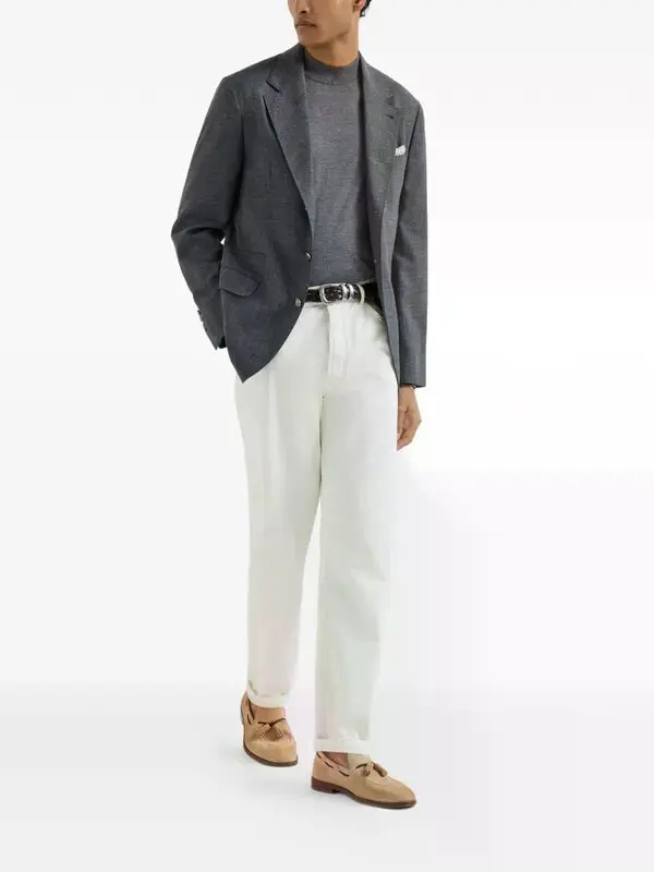 Brunello Cucinelli Suede Loafers With Tassel Detail - Neutrals