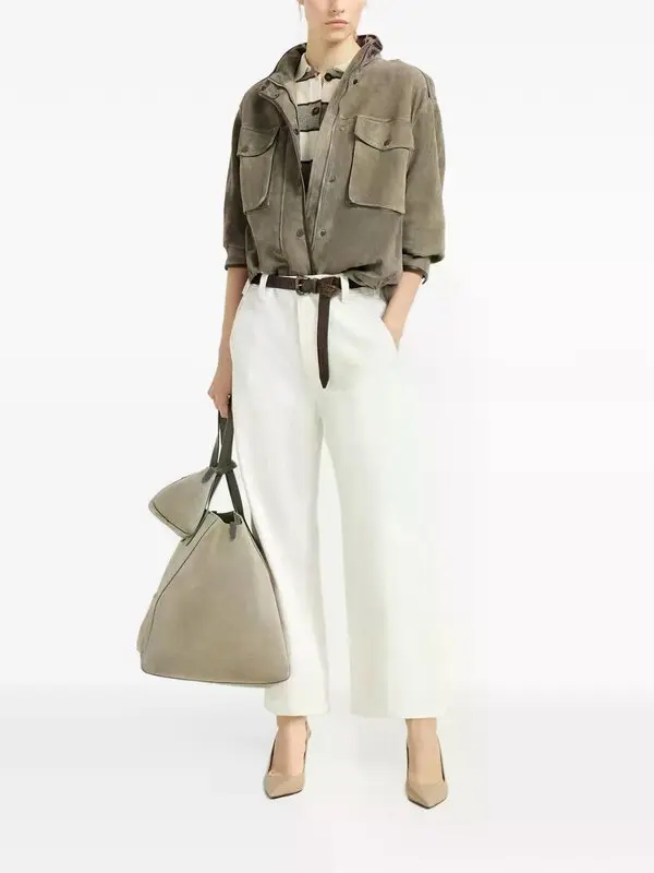 Brunello Cucinelli Striped-pattern Polo Shirt - Neutrals