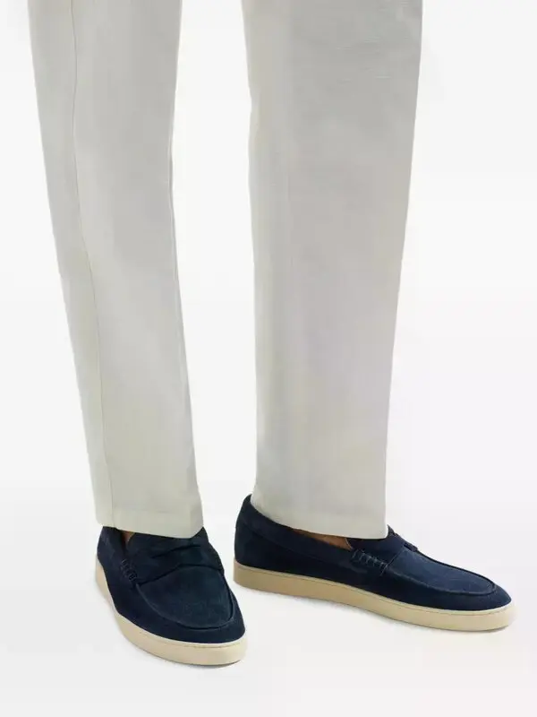 Brunello Cucinelli Suede Loafers - Blue