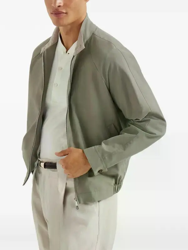 Brunello Cucinelli Zip-up Jacket - Green