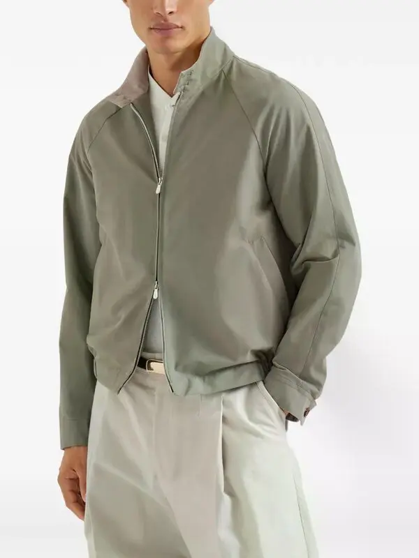 Brunello Cucinelli Zip-up Jacket - Green